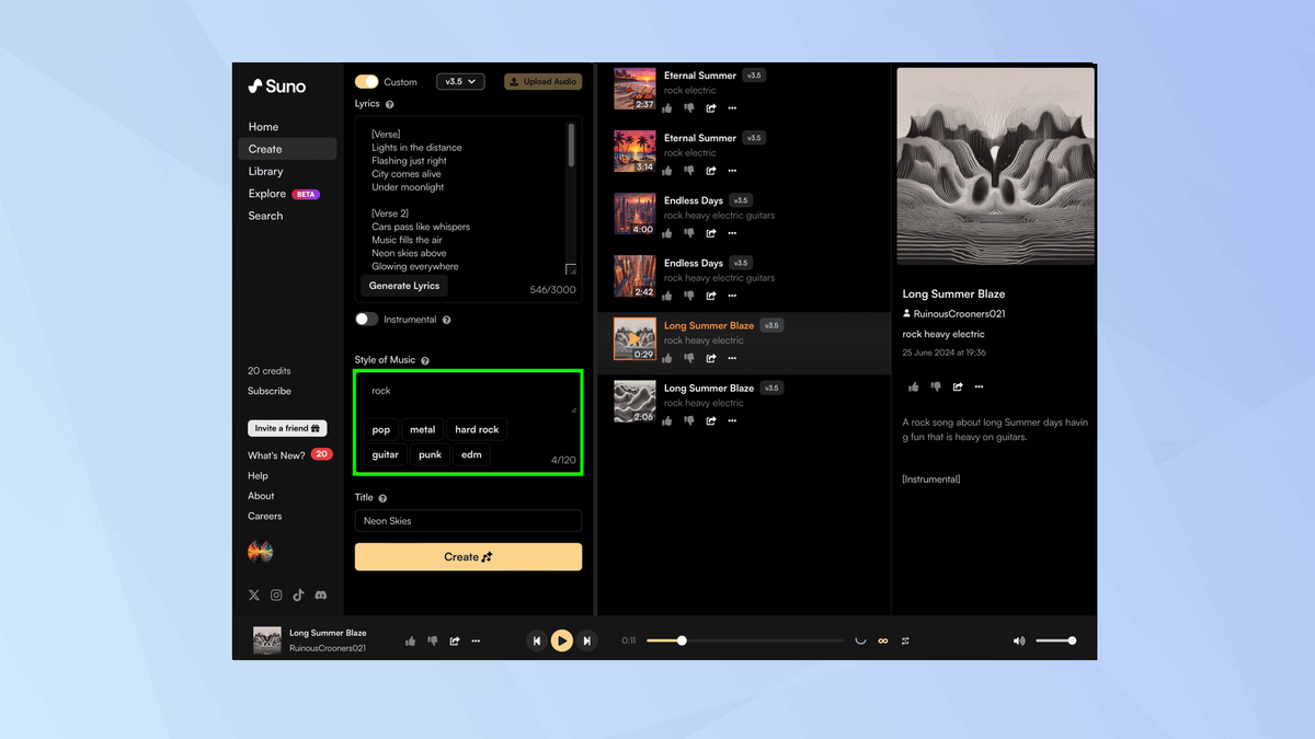 How to make music with AI using Suno | Tom's Guide