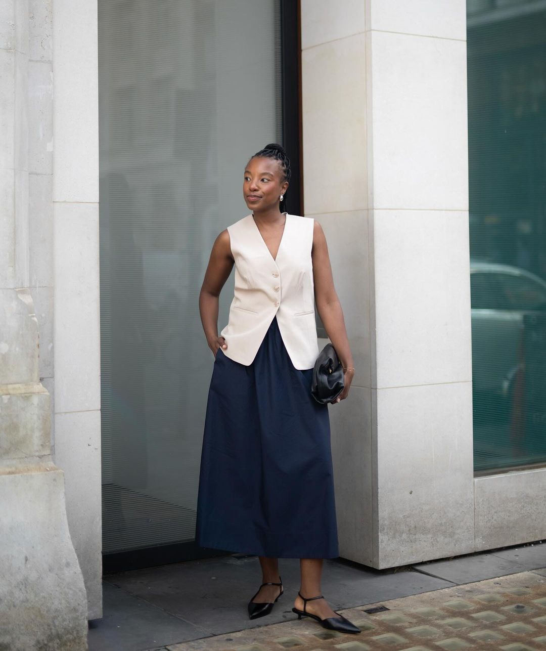 Fashion People Keep Wearing Waistcoats With Full Skirts | Who What Wear