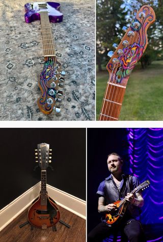 “The baritone Tele was made uniquely for me, and Paul’s mandolin has ...