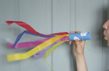 How to make rainbow streamers from tissue paper - Good To | GoodtoKnow