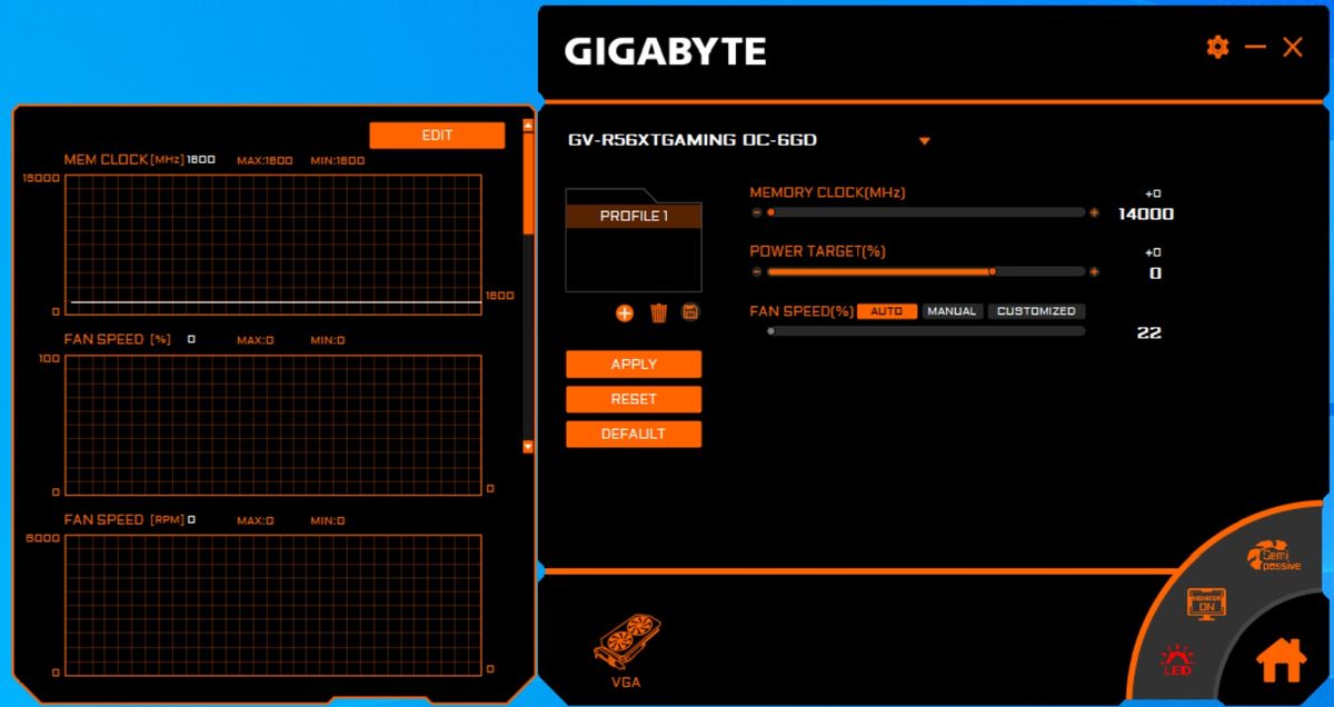 Software: Aorus Engine - Gigabyte RX 5600 XT Gaming OC 6G Review ...