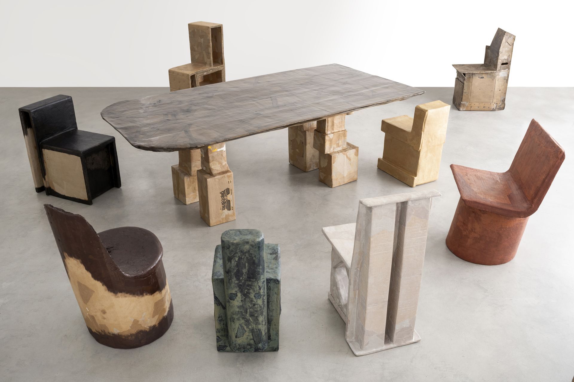 Max Lamb cardboard designs on view at Gallery Fumi | Wallpaper*