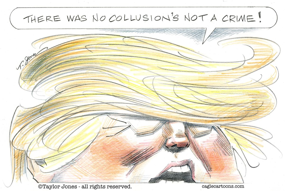 Political cartoon U.S. Trump Russia investigation Rudy Giuliani ...