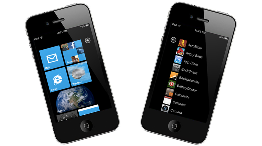 Metro UI theme on iPhone | Windows Central