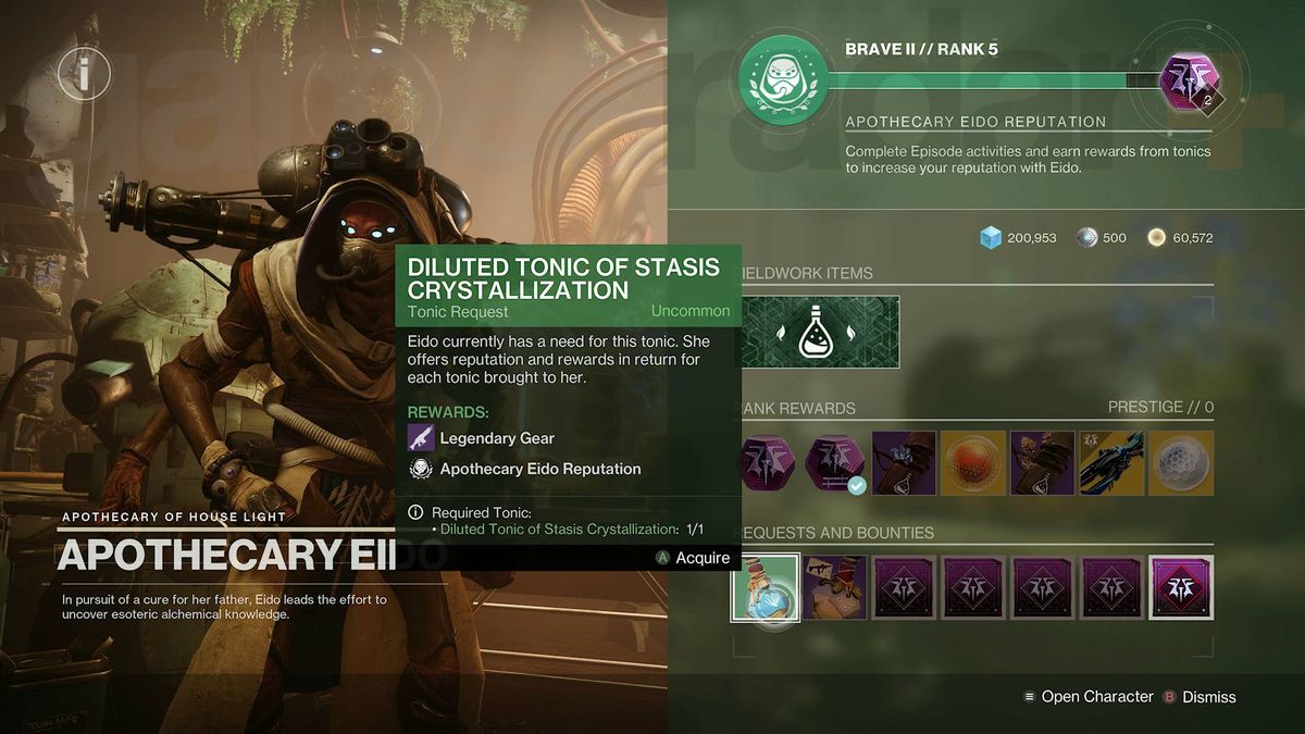 How to unlock new Destiny 2 Tonic recipes | GamesRadar+
