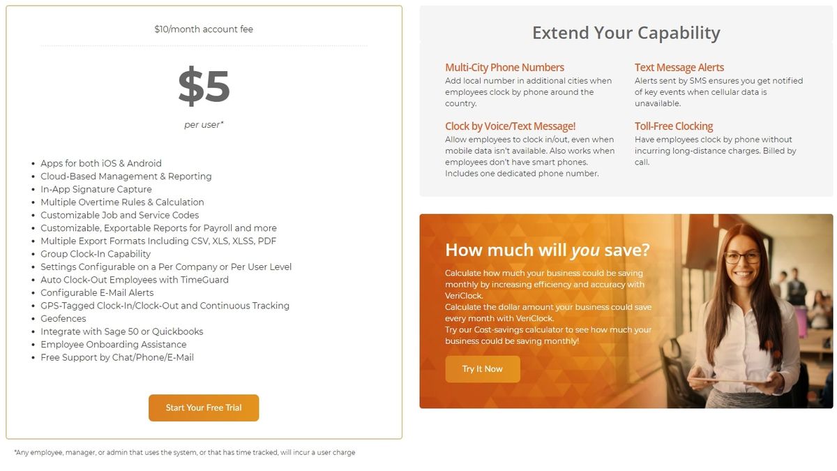 VeriClock employee monitoring software | TechRadar