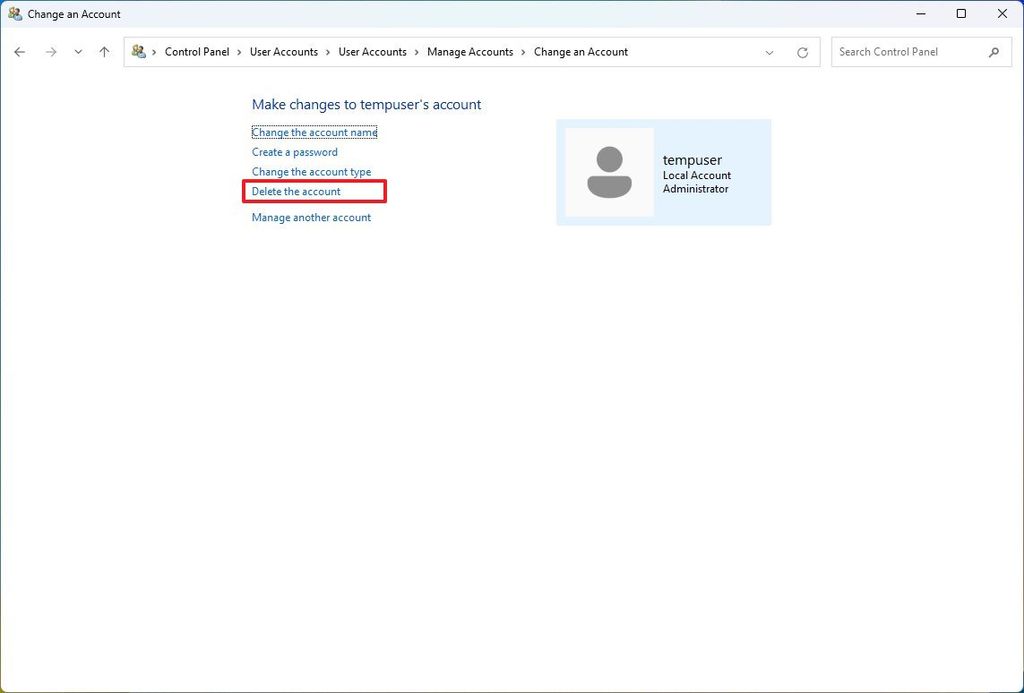 How to delete an account on Windows 11 | Windows Central