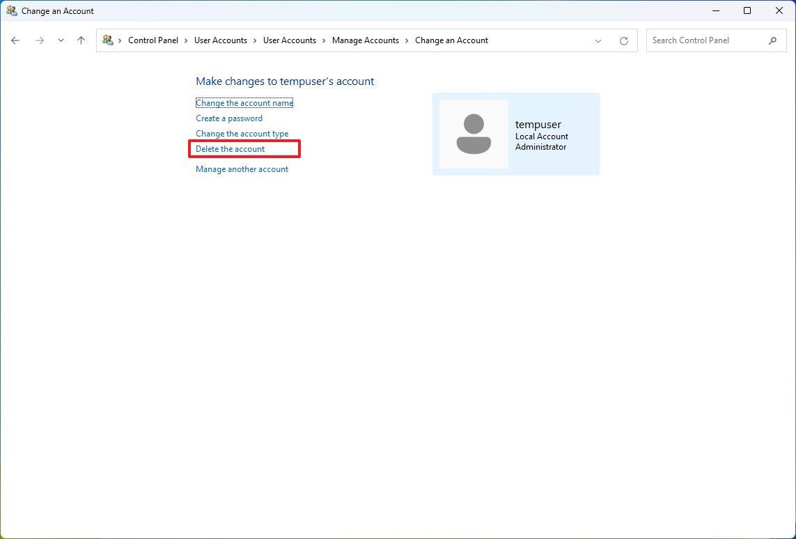 How to delete an account on Windows 11 | Windows Central