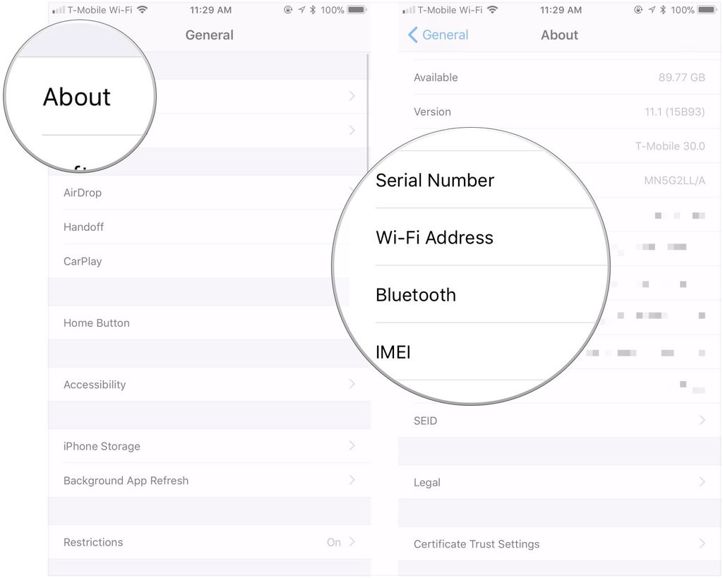 How to find your iPhone's serial number, UDID, or other information | iMore