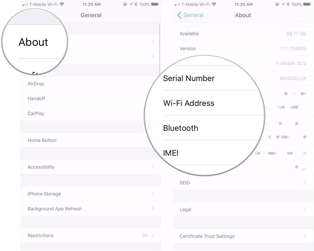 How to find your iPhone's serial number, UDID, or other information | iMore