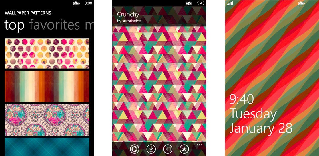 Spruce up your Lock screen with Wallpaper Patterns for Windows Phone ...