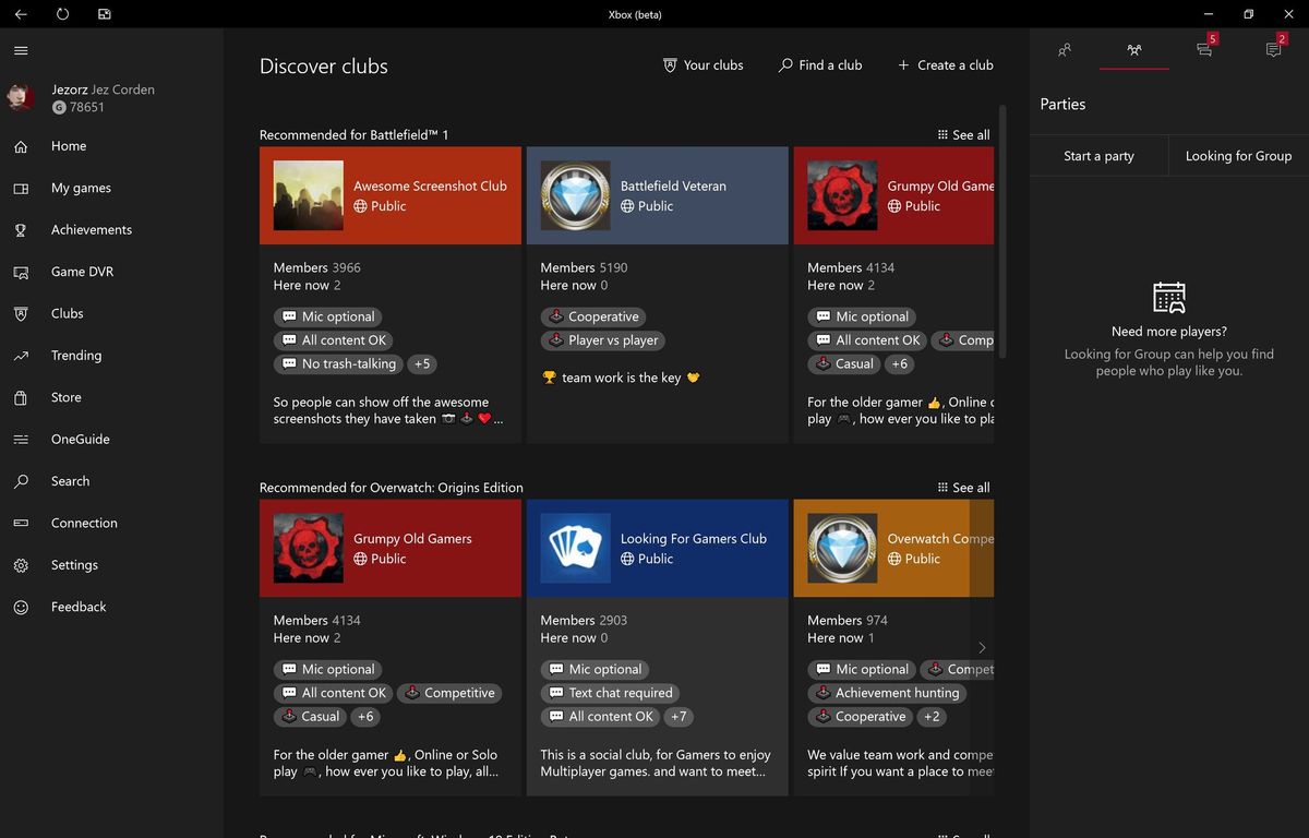 How to create a Club on Xbox One or Windows 10 PC | Windows Central