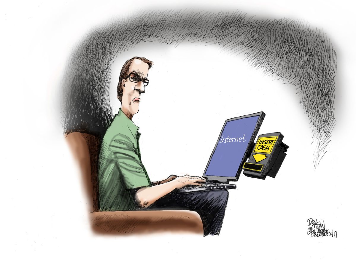 Political cartoon U.S. net neutrality repeal | The Week