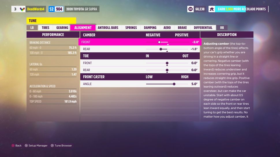 Forza Horizon 5 tuning guide: How to tune cars, what every setting ...