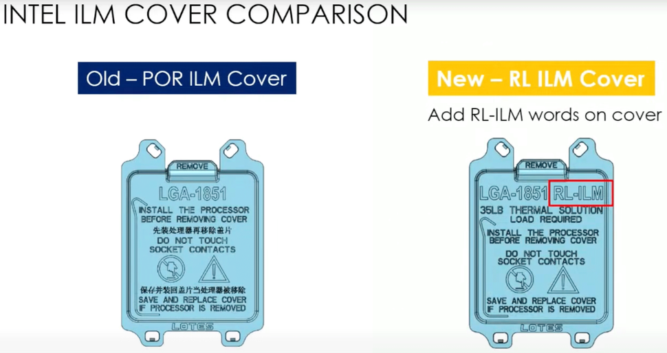 Intel LGA1851 socket has a new ILM that helps CPUs run a bit cooler ...