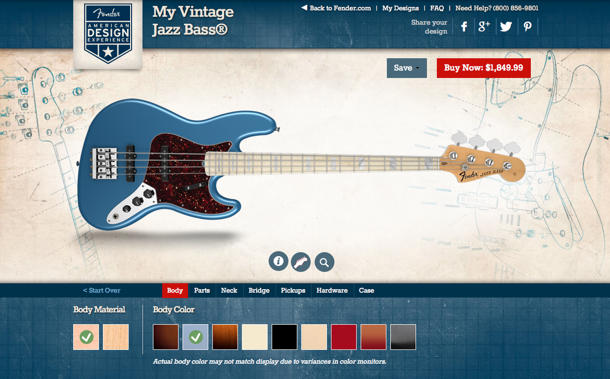 Fender Announces American Design Experience; Allows Musicians to Design ...