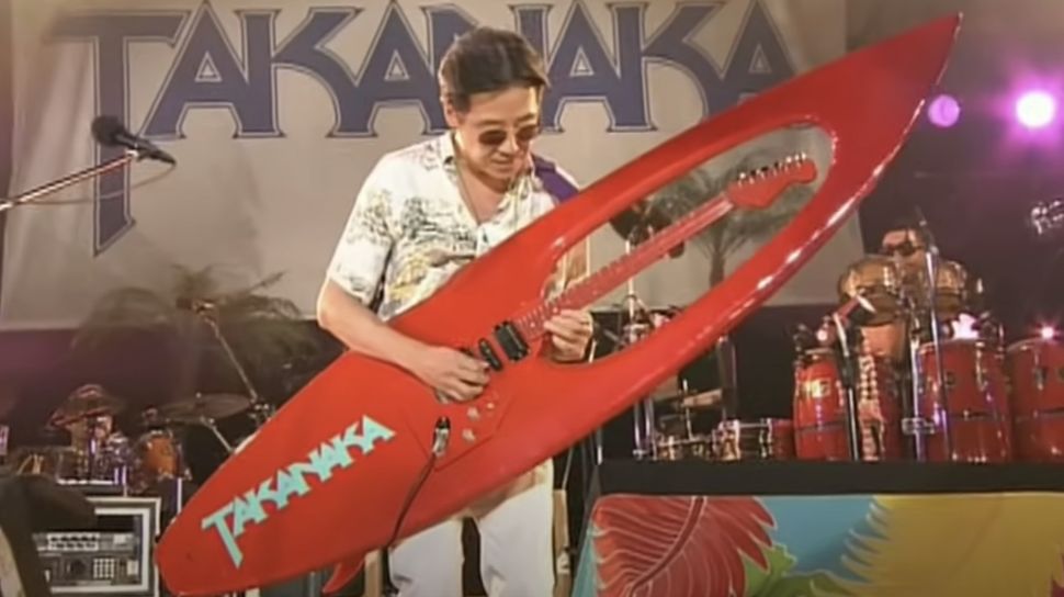 Masayoshi Takanaka shreds on a surfboard guitar | Guitar World