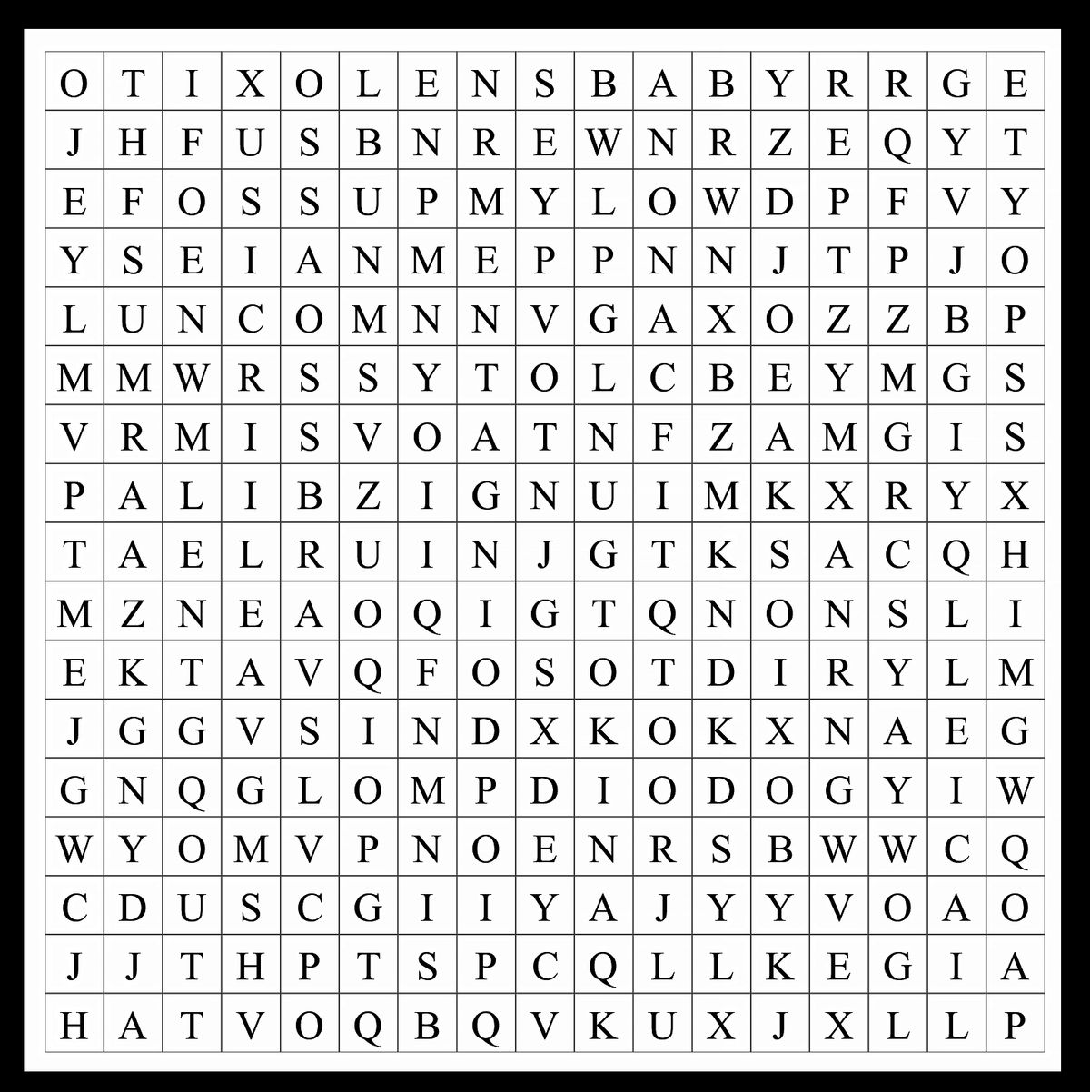 Photo Wordsearch #1: can you find these 15 hidden lens manufacturers ...