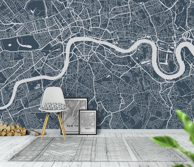 Trending: The Best World Map Murals and Map Wallpapers