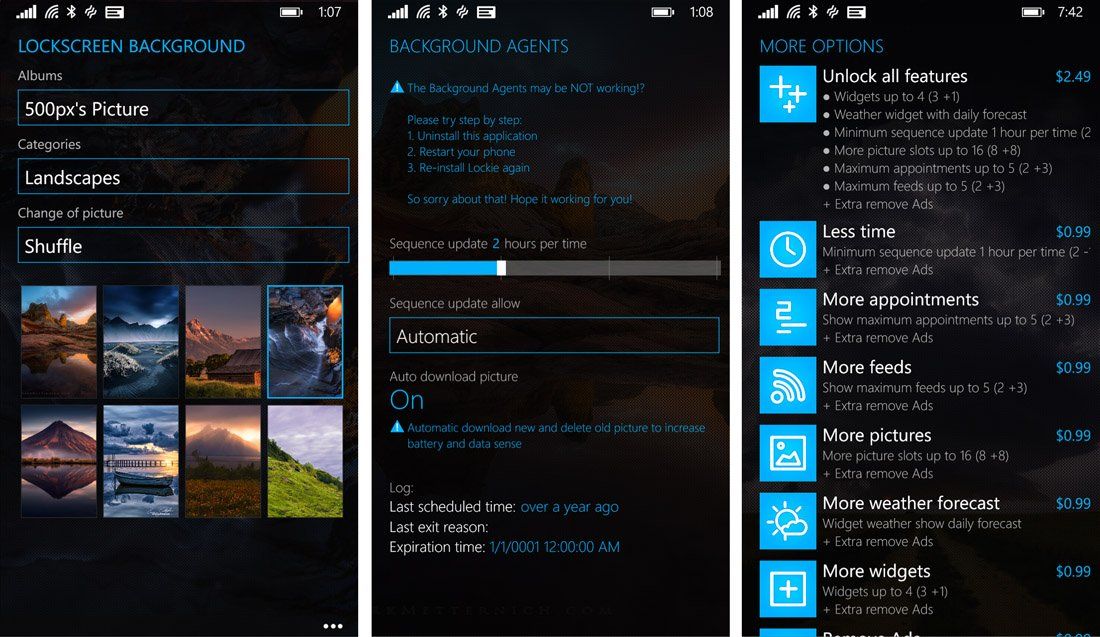 Lockie, another customization option for your Windows Phone lockscreen ...