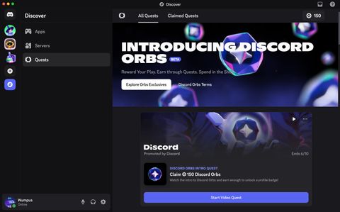 Discord asks users to ponder its Orbs, an earnable currency you can use to buy Nitro | PC Gamer