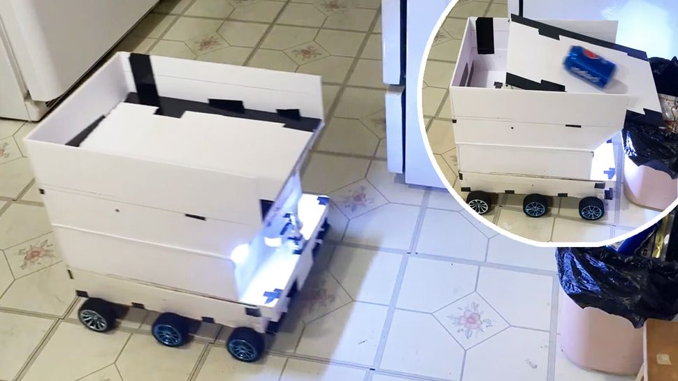 Clean Your Room with this Raspberry Pi Trash Delivery Bot | Tom's Hardware