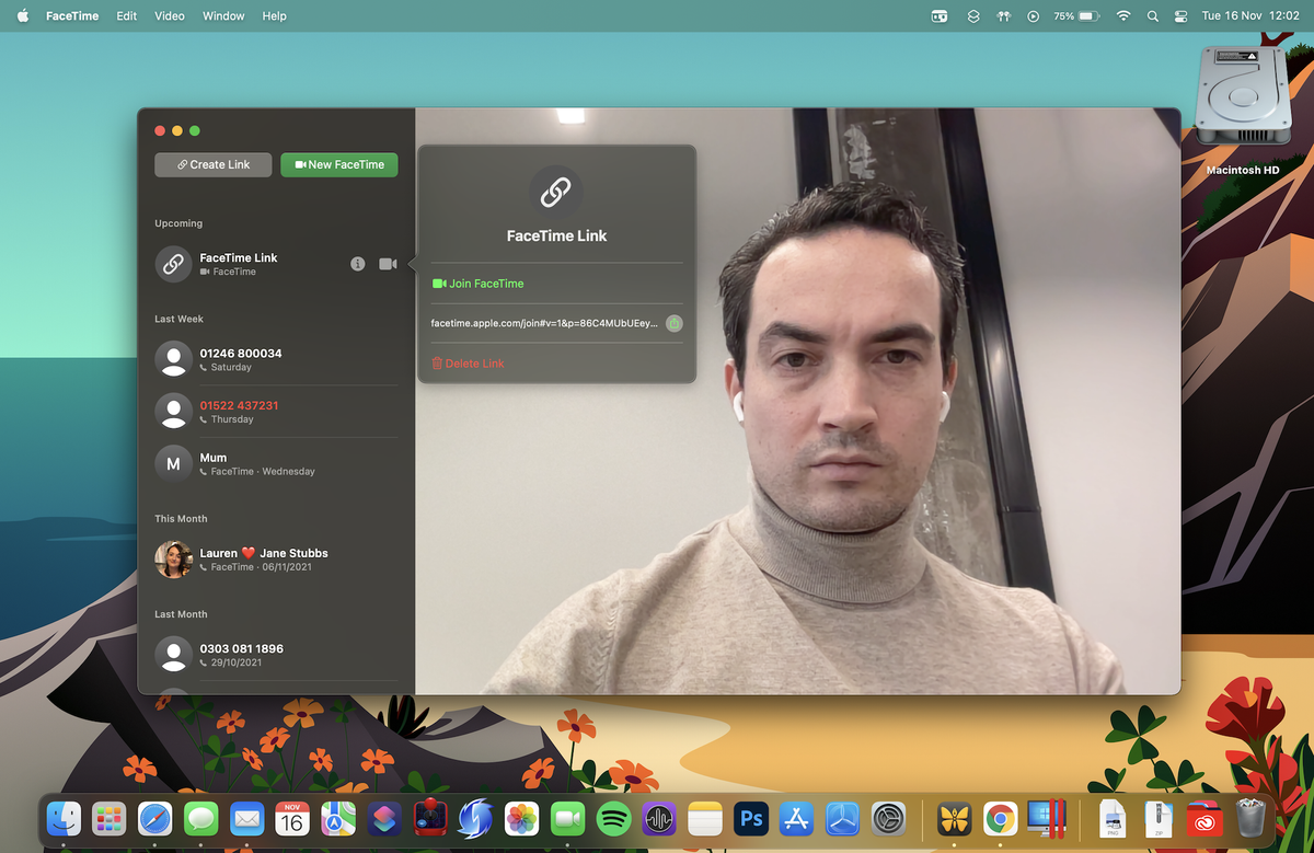 How to create a FaceTime link meeting in macOS Monterey | TechRadar