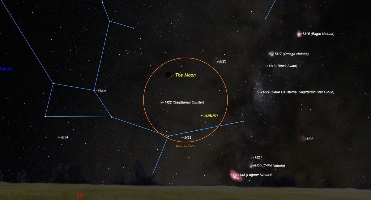 Saturn, Mars and the Moon Shine in This Week's Evening Sky | Space