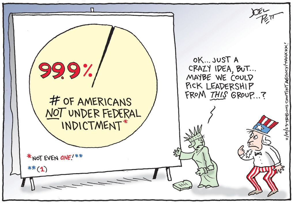 Today's political cartoons - November 13, 2023 | The Week