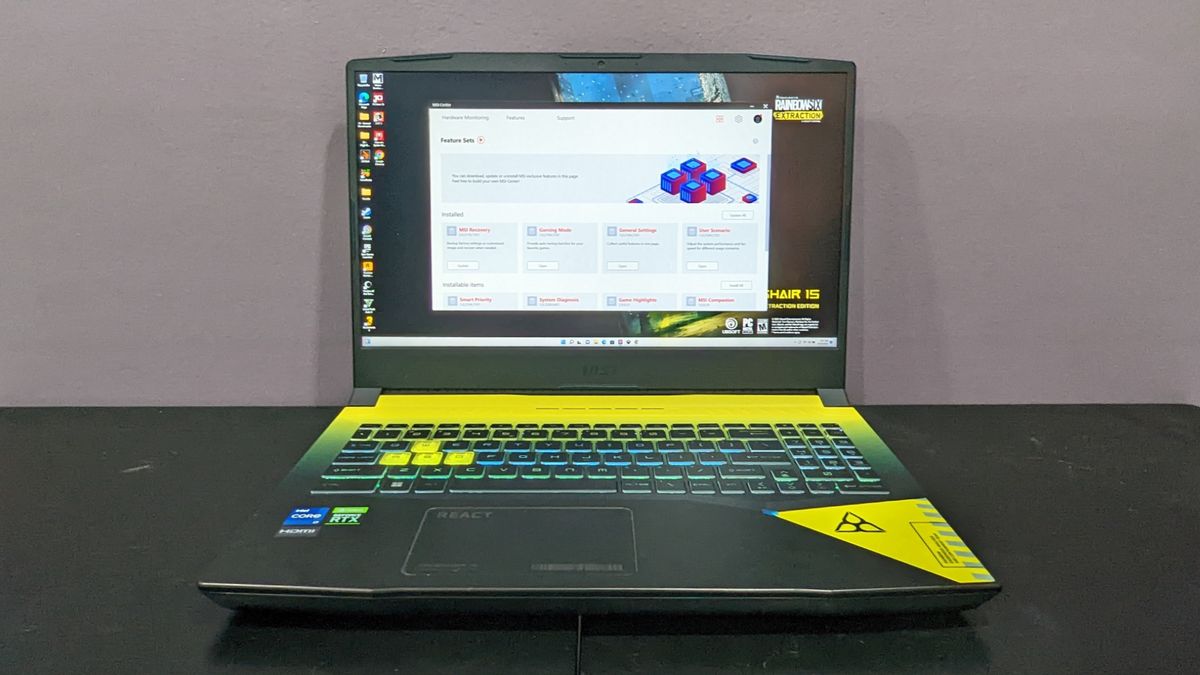 MSI Crosshair 15 Rainbow Six Extraction Edition review | Laptop Mag