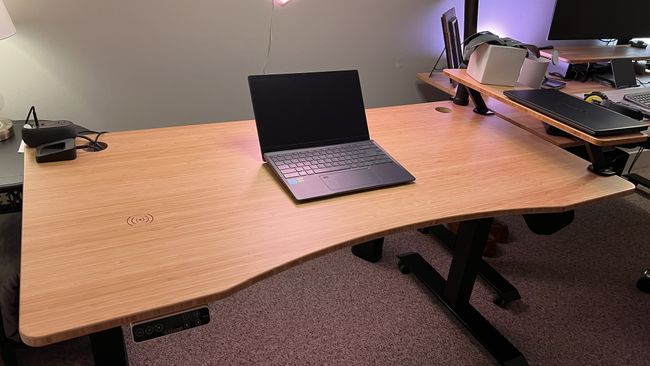 FlexiSpot E7 frame + Bamboo series standing desk | TechRadar