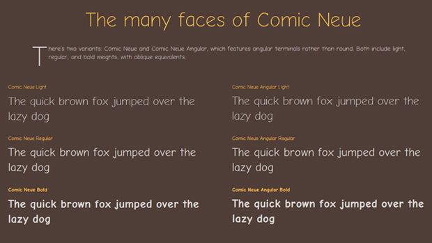 Comic Neue: a makeover for much-maligned Comic Sans | News | | The Week