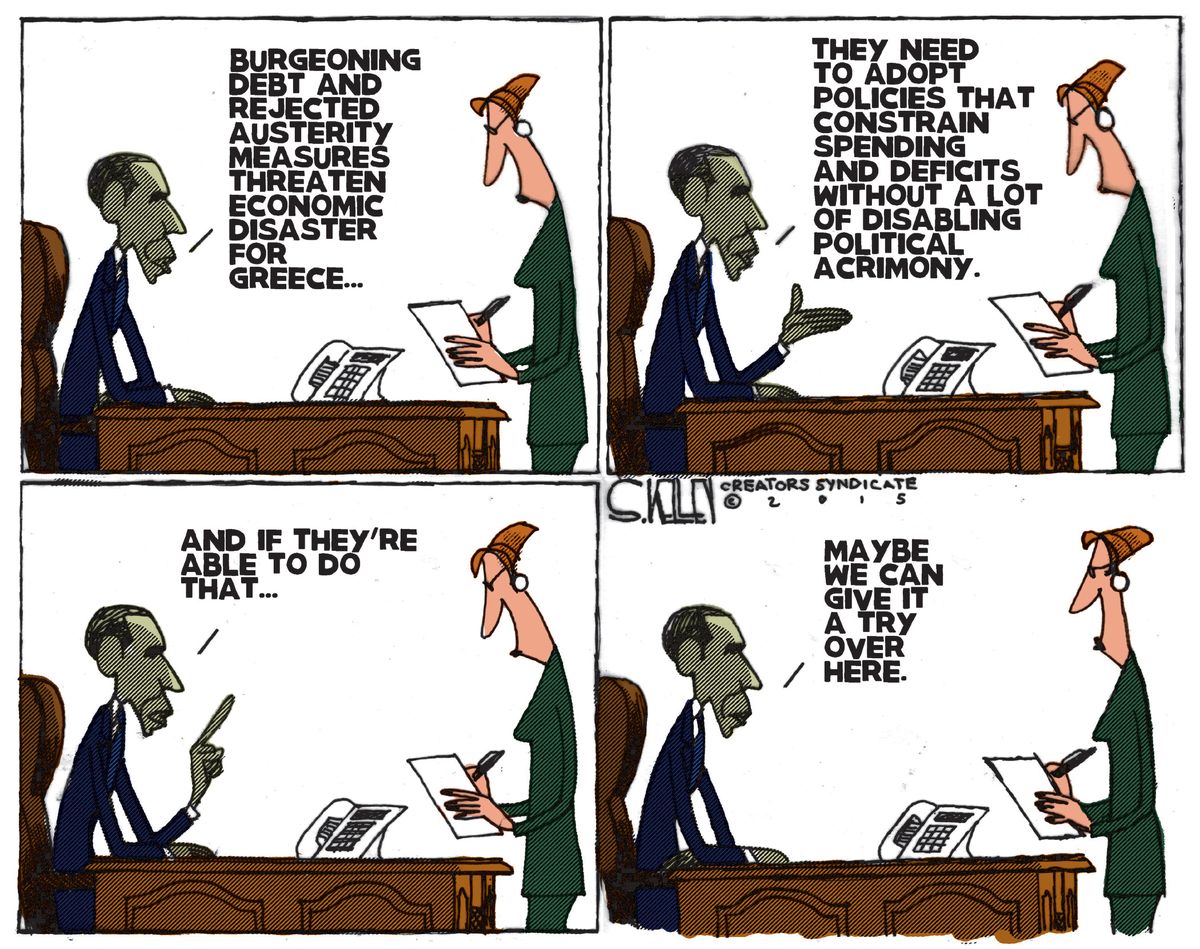 Obama cartoon politics economy | The Week