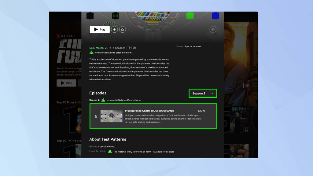 How to use the hidden Netflix test screens to calibrate your TV | Tom's ...