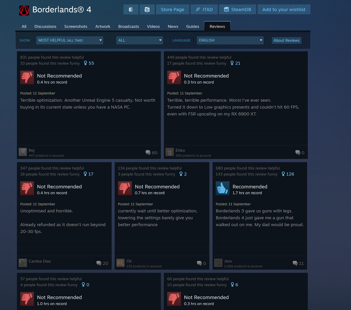 Borderlands 4 launches to 'mostly negative' reviews on Steam thanks to ...