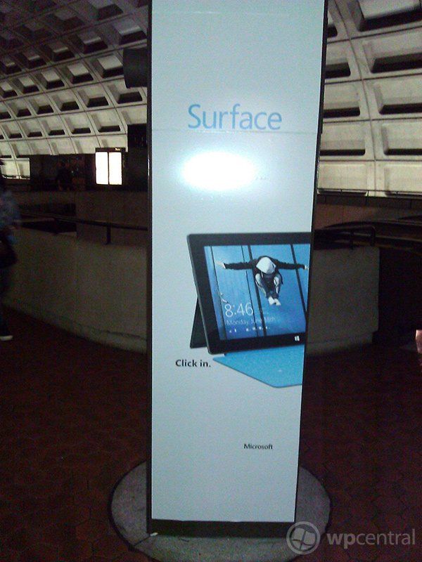 Microsoft Surface advertising spotted in Washington, DC subway ...