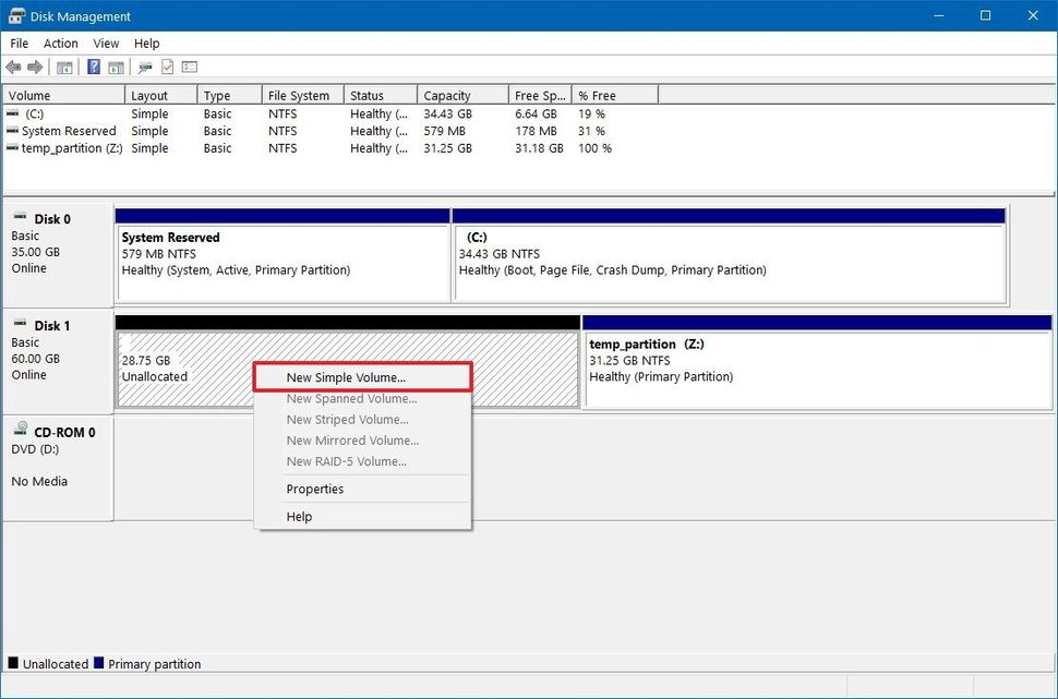 How to move files to a new partition when you don't have a secondary ...