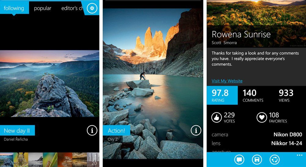 Updates pushing out for two of our favorite 500px apps, my500px and ...