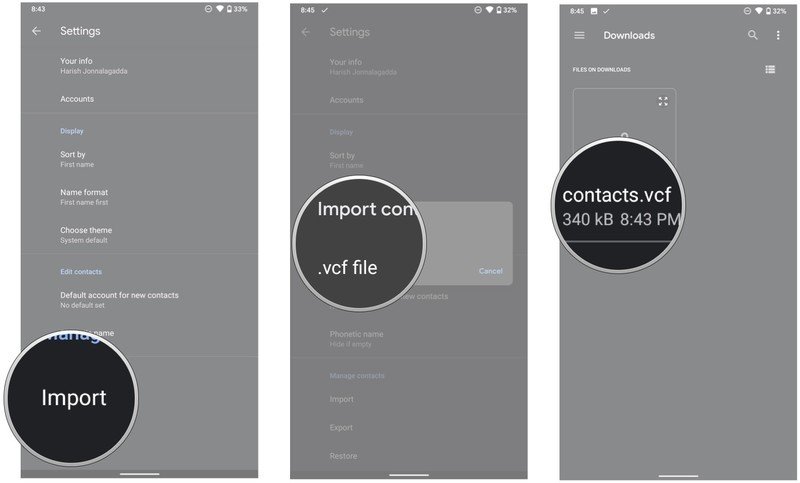 How to transfer contacts to a new Android phone | Android Central