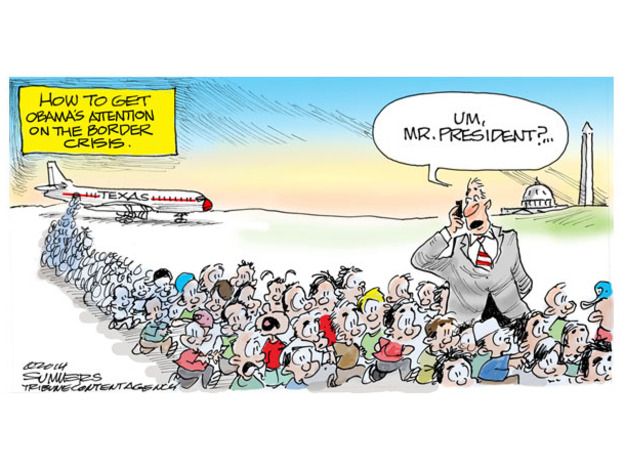 Political cartoon Obama border | The Week