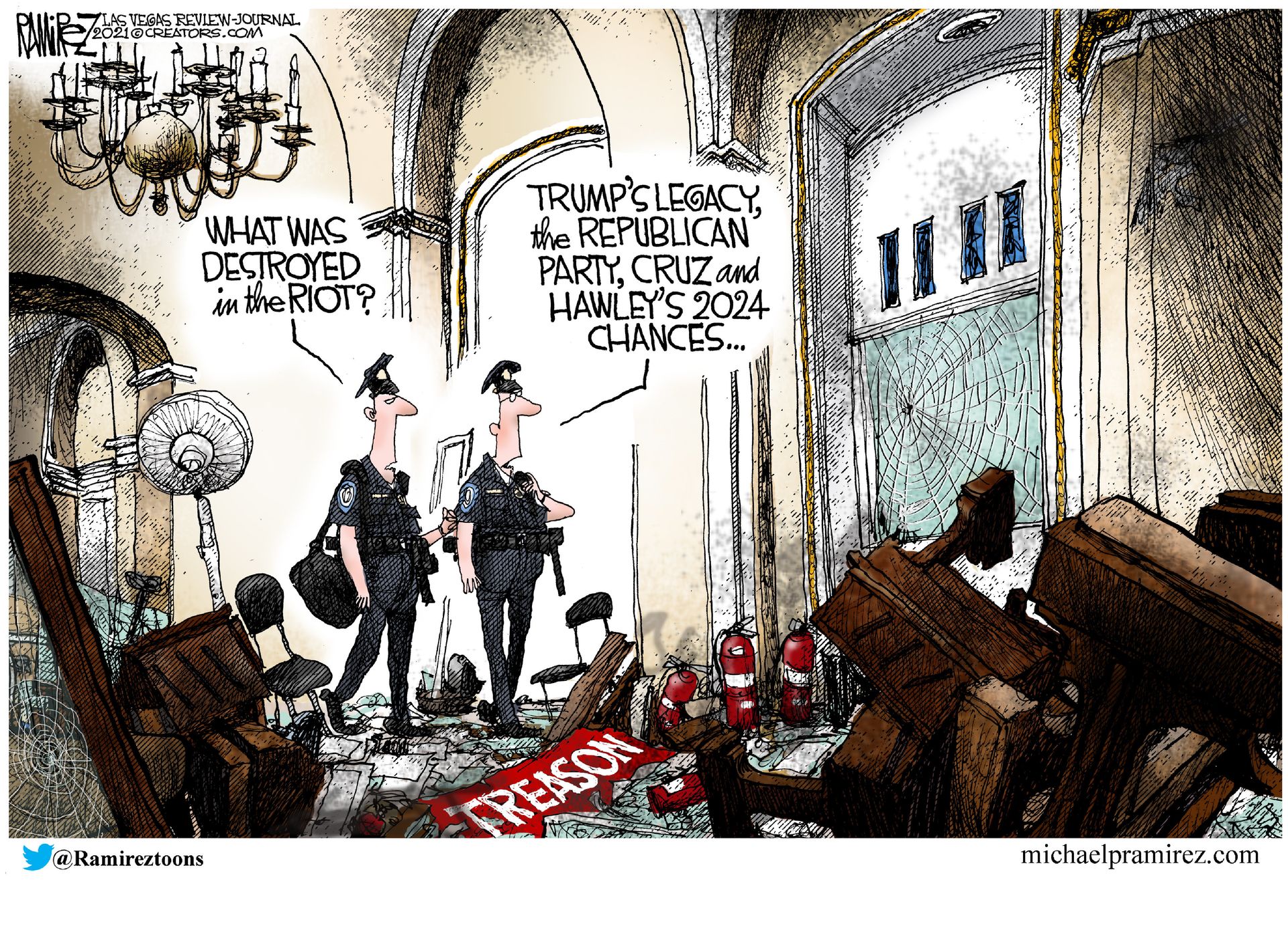 Political Cartoon U.S. Trump GOP Capitol riot | The Week