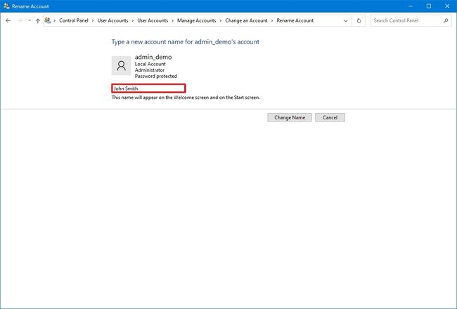 How to change sign-in account name on Windows 10 | Windows Central