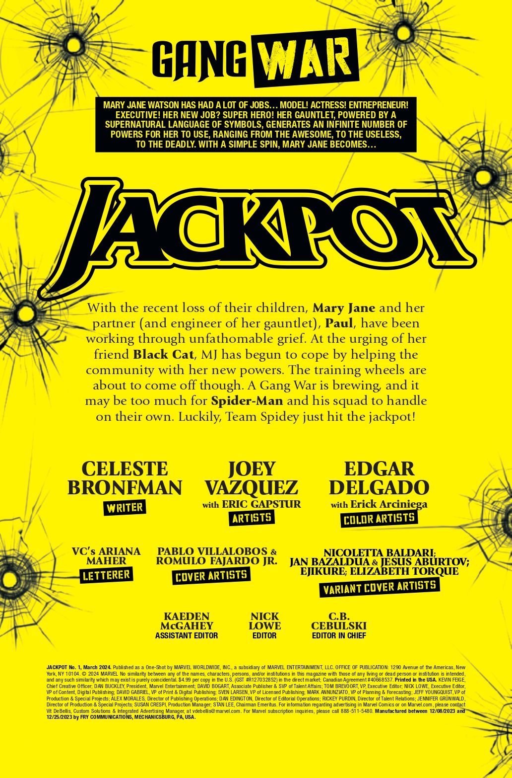 Mary Jane Watson enters the Gang War in a preview of Jackpot #1 ...