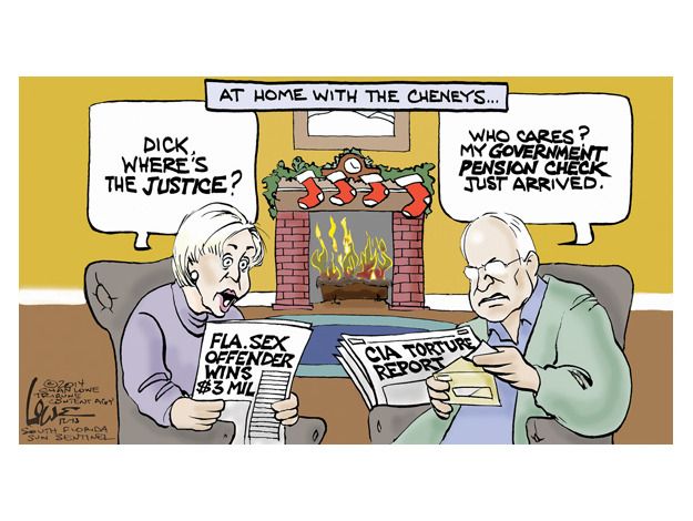 Political cartoon U.S. CIA torture report Dick Cheney | The Week