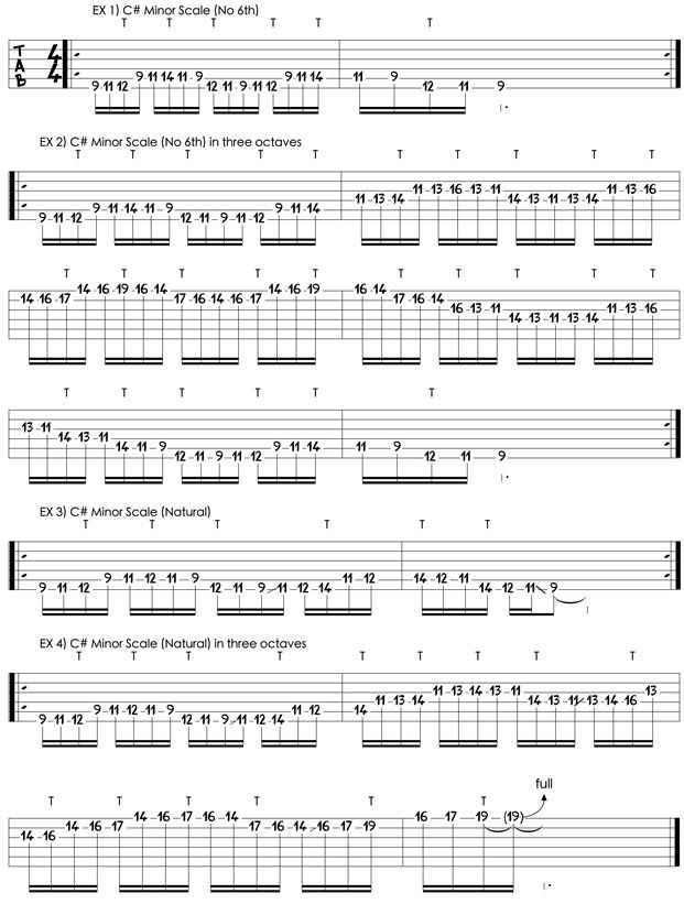 Incorporating Tapping Into Minor Scale Patterns | Guitar World