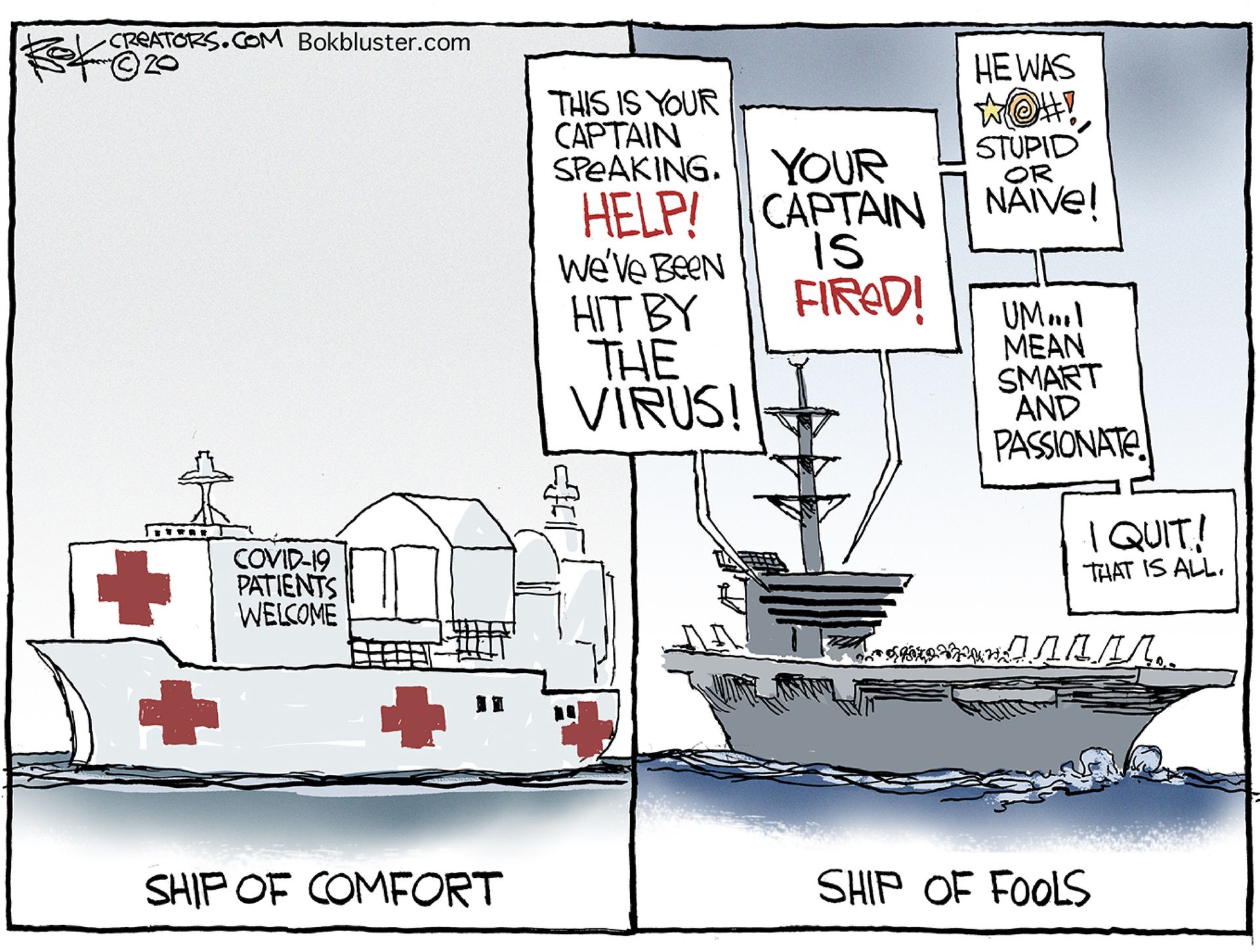 USNS Comfort U.S.S. Roosevelt Thomas Modly Navy Coronavirus fired ...