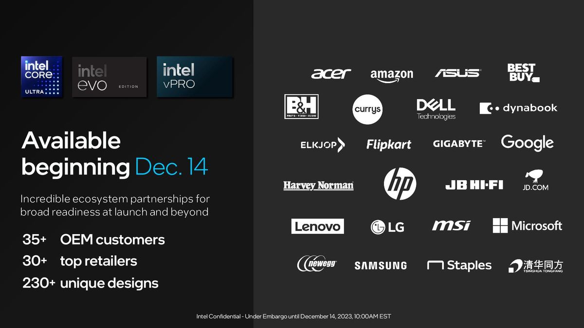 Meet the Intel Core Ultra processor lineup, with built-in NPUs for AI ...