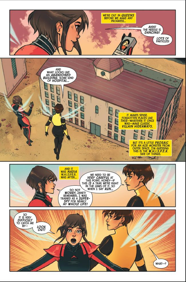 Janet and Nadia van Dyne face a whole swarm of evil Wasps in Wasp #2 ...