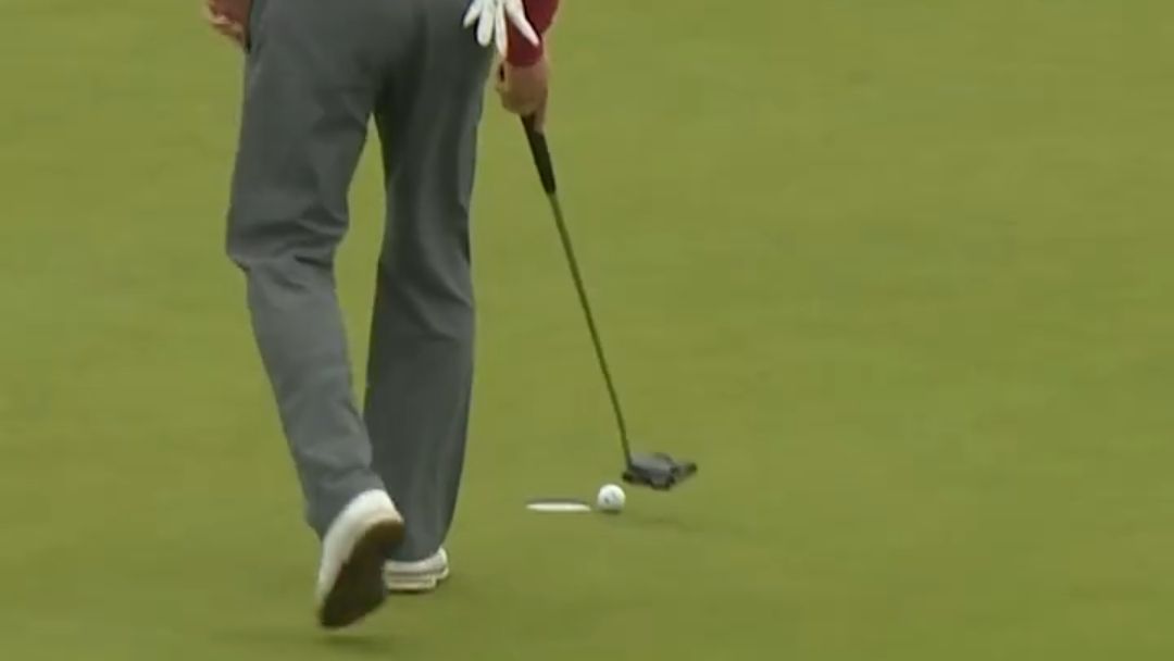Watch The Bizarre Moment Tour Pro Has Air Shot On Putt | Golf Monthly