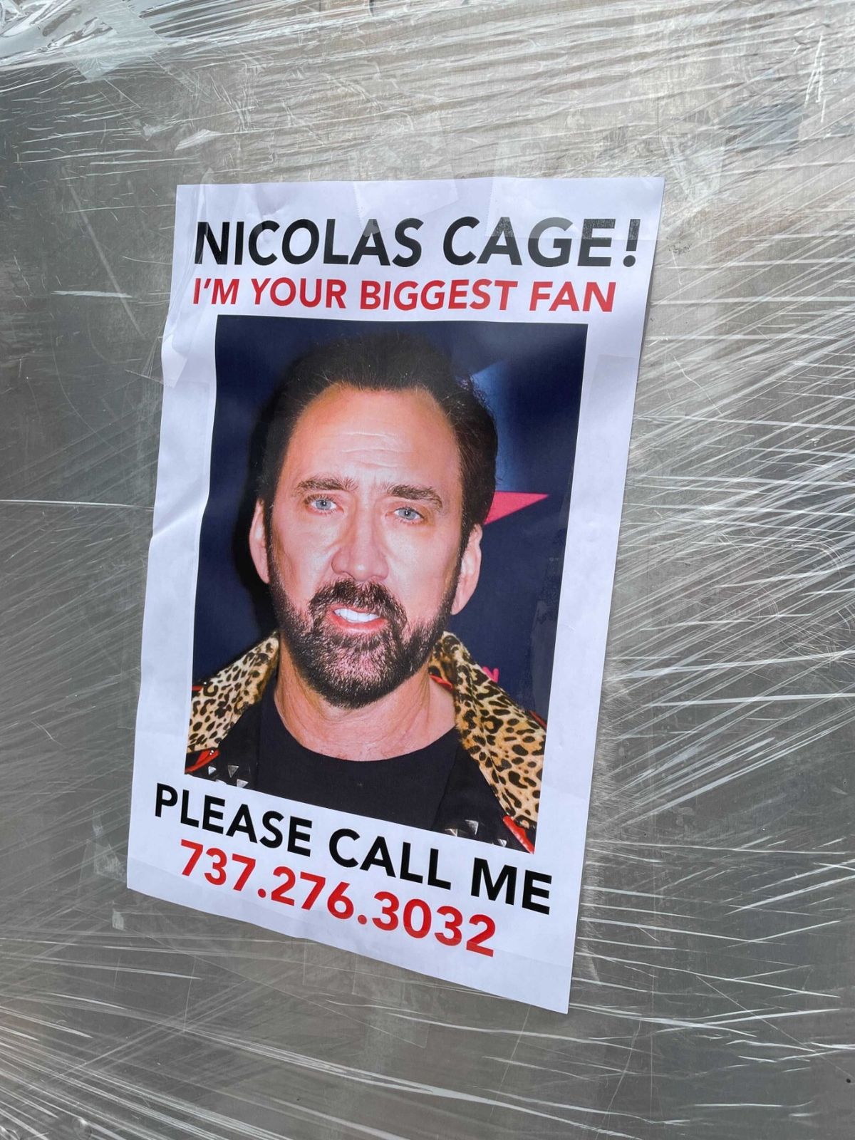 After A Nic Cage Super Fan Hung Posters At SXSW Asking The Actor To ...